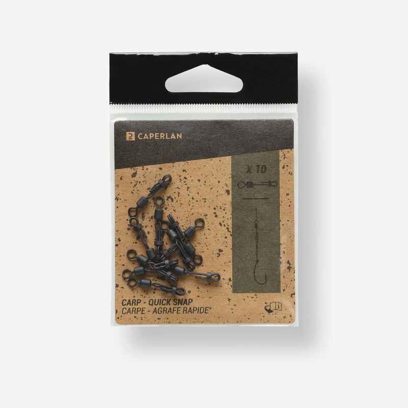 Carp fishing Quick snap swivel X10 - Decathlon
