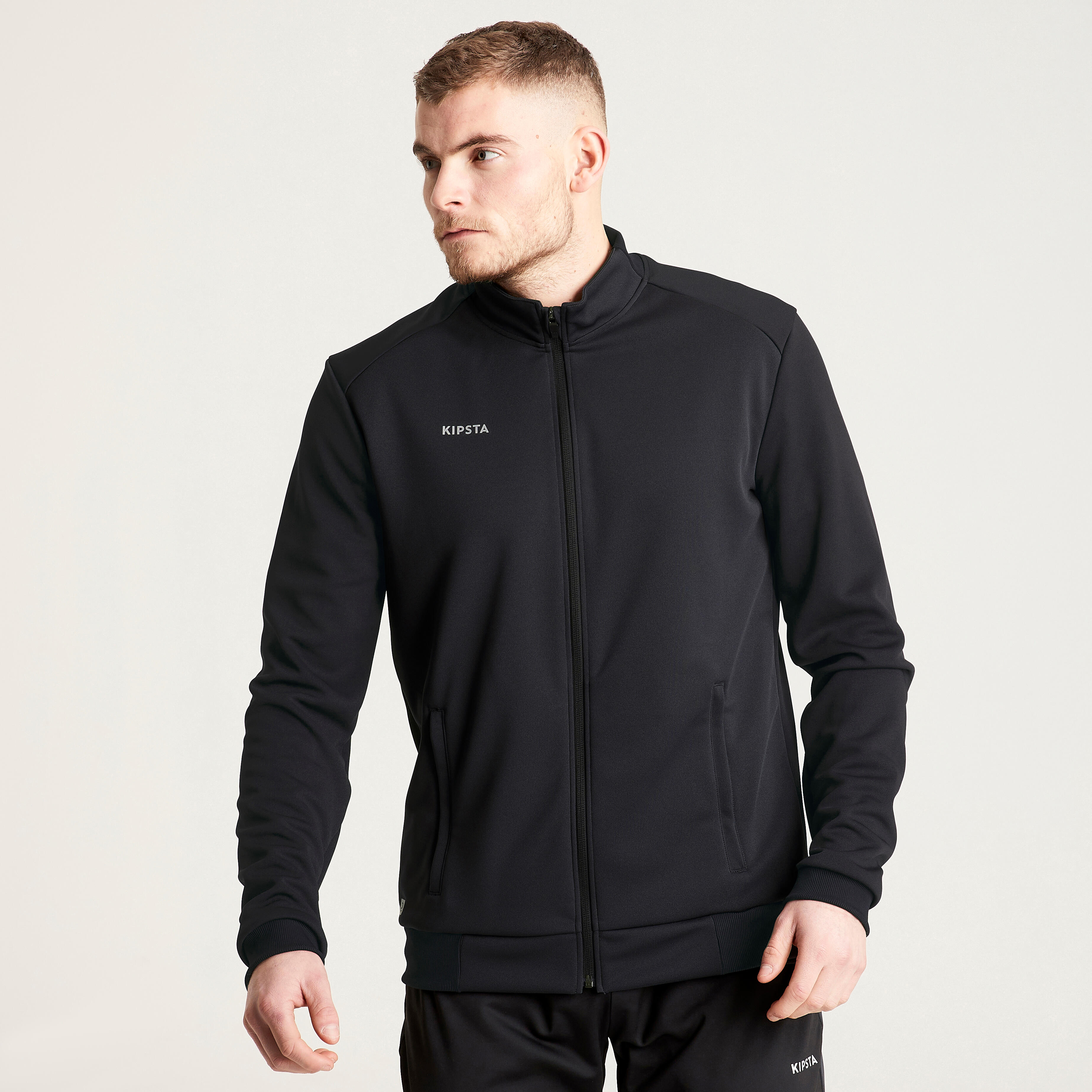 Football Training Jacket Essential - smoked black, graphite grey ...