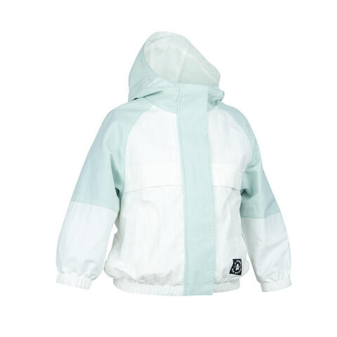 Áo khoác trẻ em chống gió - MH100 xanh lá/trắng