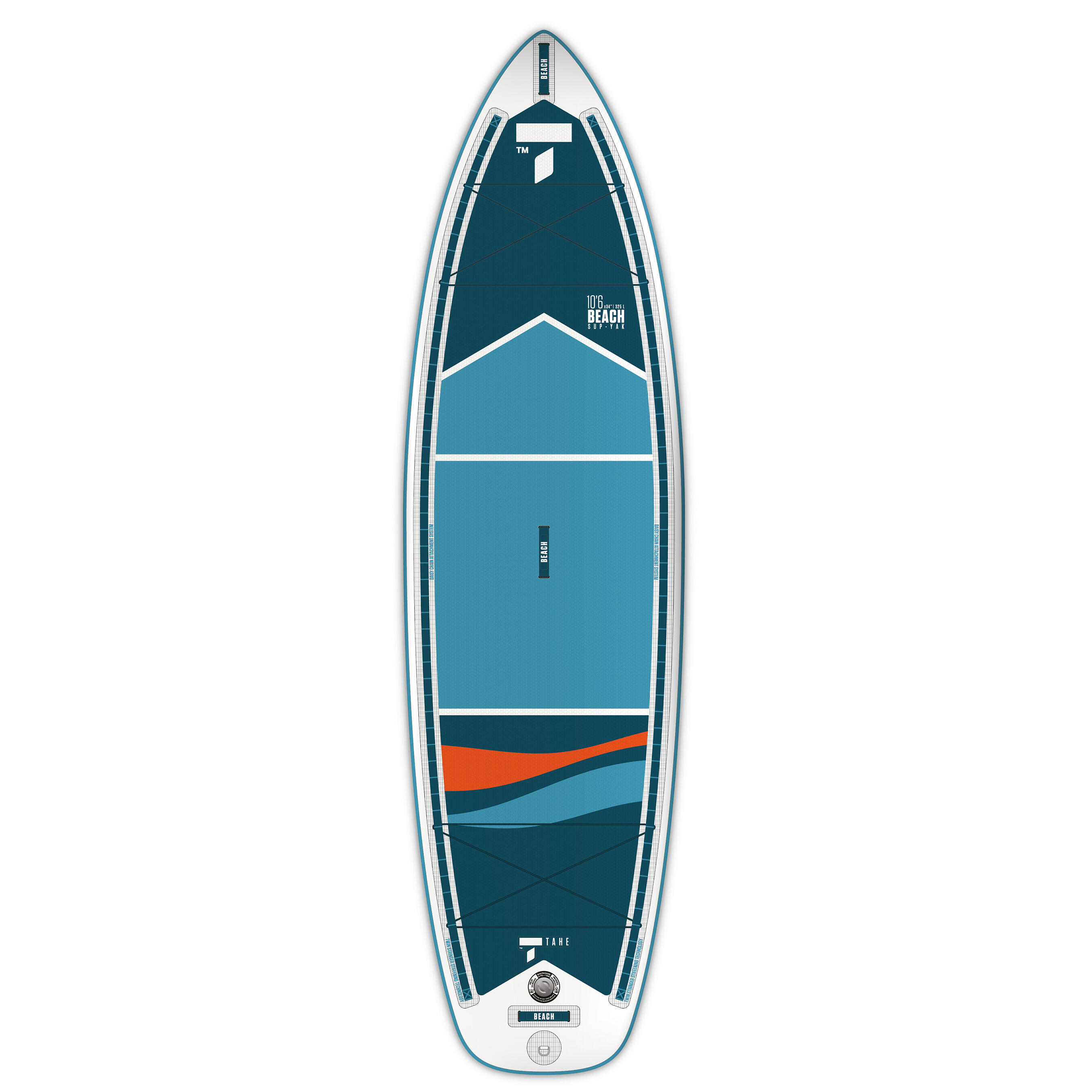 Inflatable YAK BEACH 10.6 PACK SUP stand-up paddle board Inflatable YAK BEACH 10.6 PACK SUP stand-up paddle board
