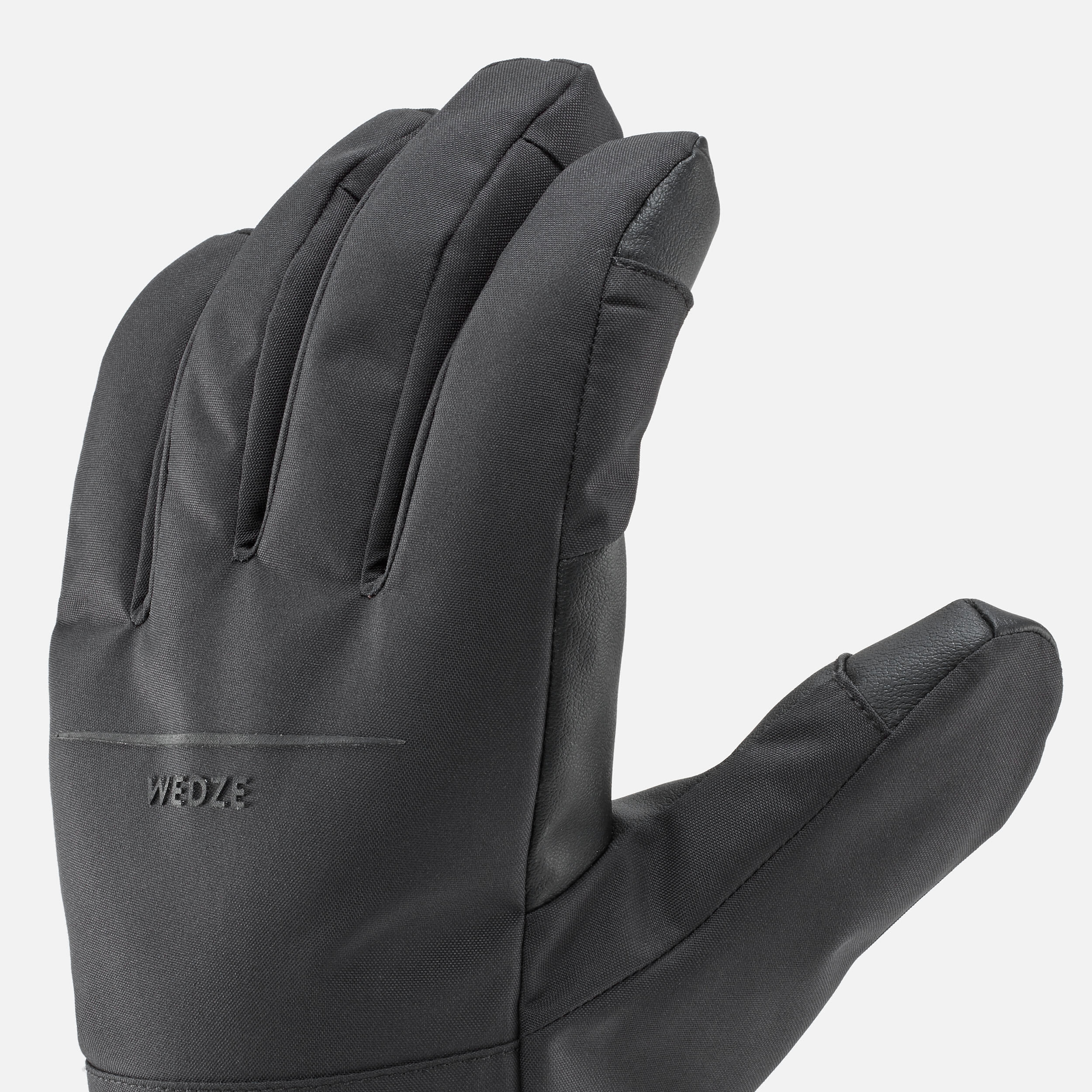 ADULT SKI 100 GLOVES - LIGHT - / BLACK