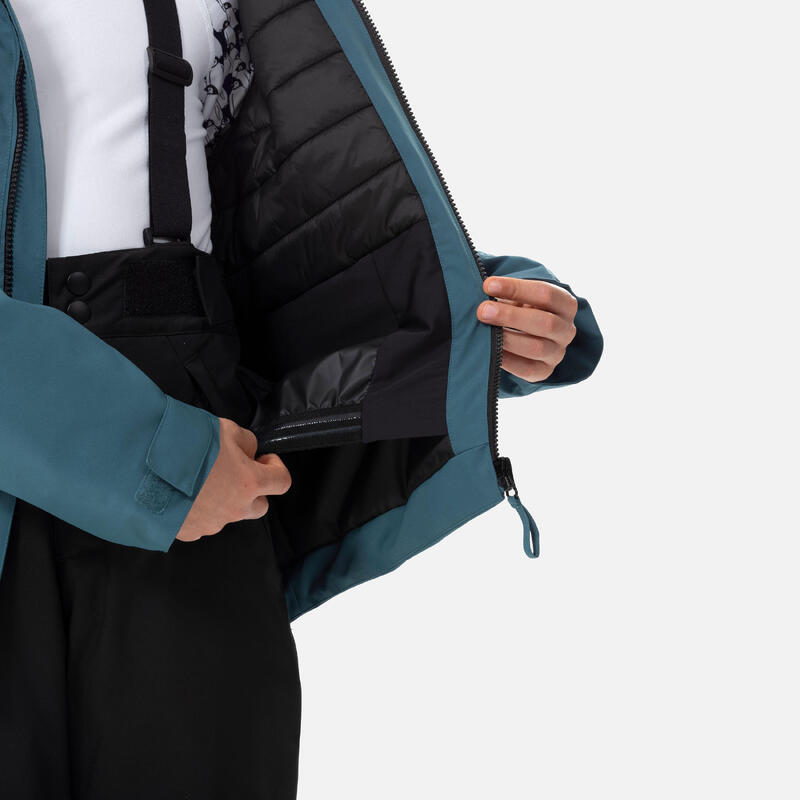 WEDZE - Geacă schi Călduroasă și impermeabilă SKI500 Roșu Copii 6-14 ...