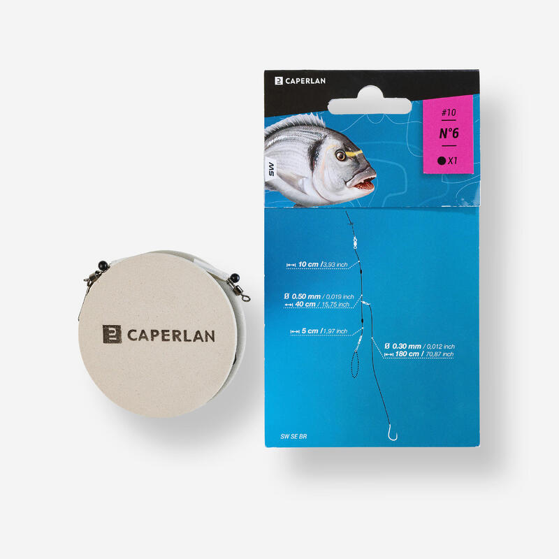 Predvez za morski ribolov SEABREAM SW SE BR LGT br. 6 - Decathlon