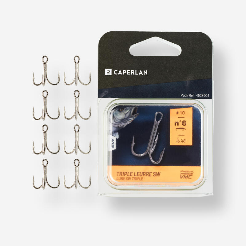 Angelhaken Drilling PN SW für Wobbler CAPERLAN - DECATHLON