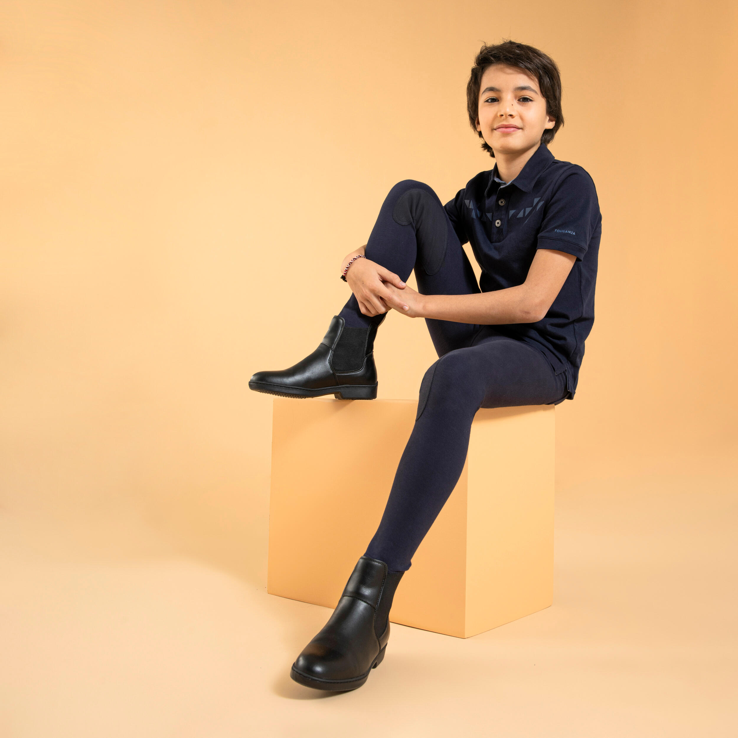 Pantalon d'équitation basanes enfant - 140 bleu - Bleu Asphalte ...