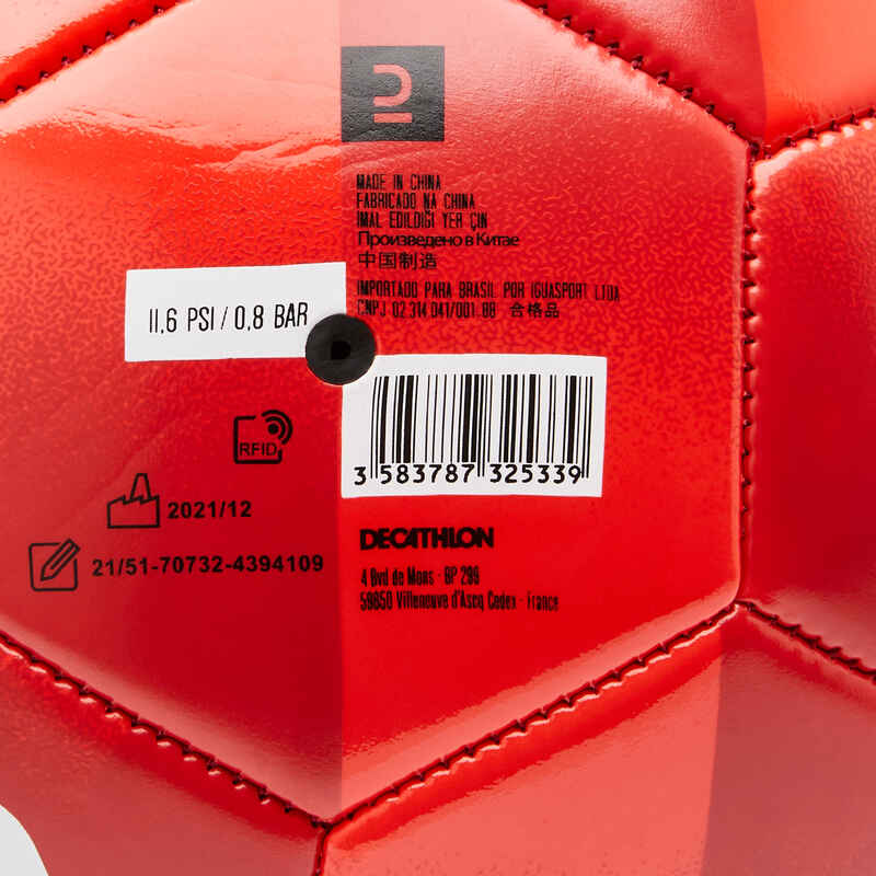 Nogometna lopta veličina 5 Švicarska 2024. - Decathlon