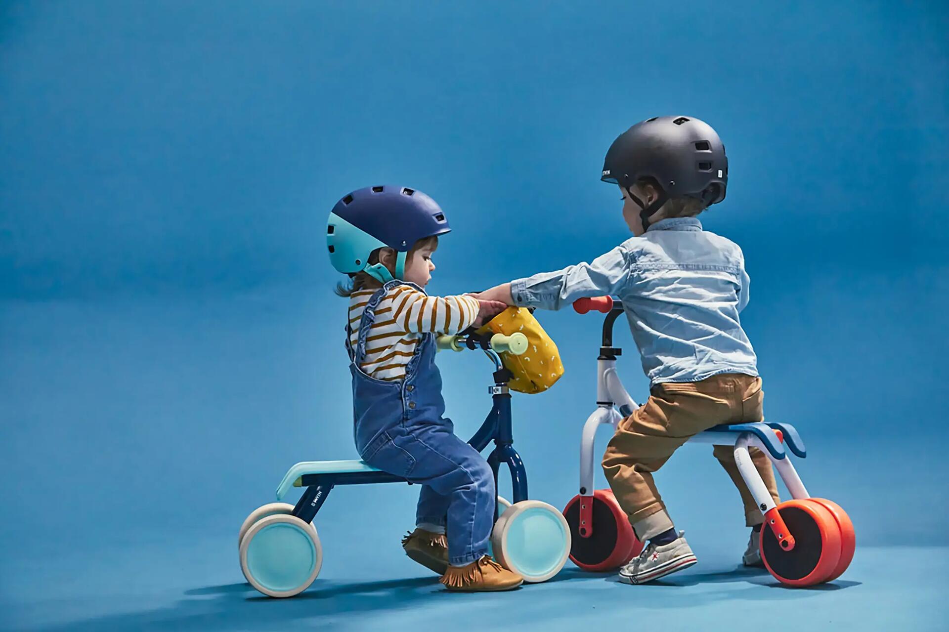 Convertible 2-in-1 Ride-On to Balance Bike - White/Orange BTWIN | Decathlon