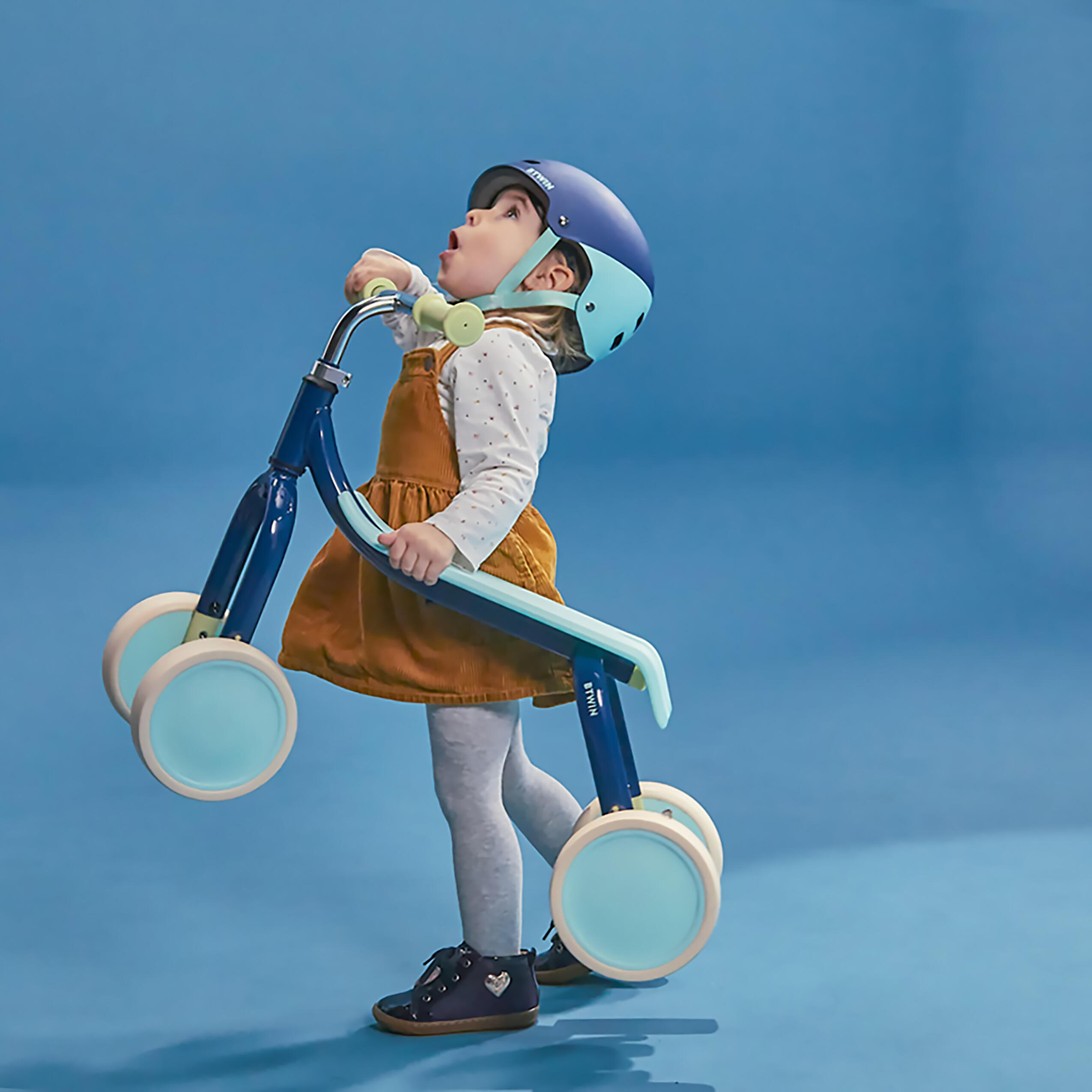 Kids' Convertible 2-in-1 Ride-On to Balance Bike - Blue, Pale mint ...