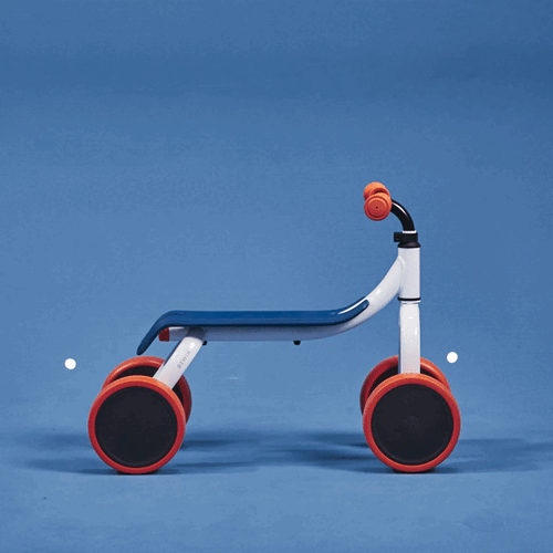 Convertible 2-in-1 Ride-On to Balance Bike - Blue/Cream BTWIN | Decathlon