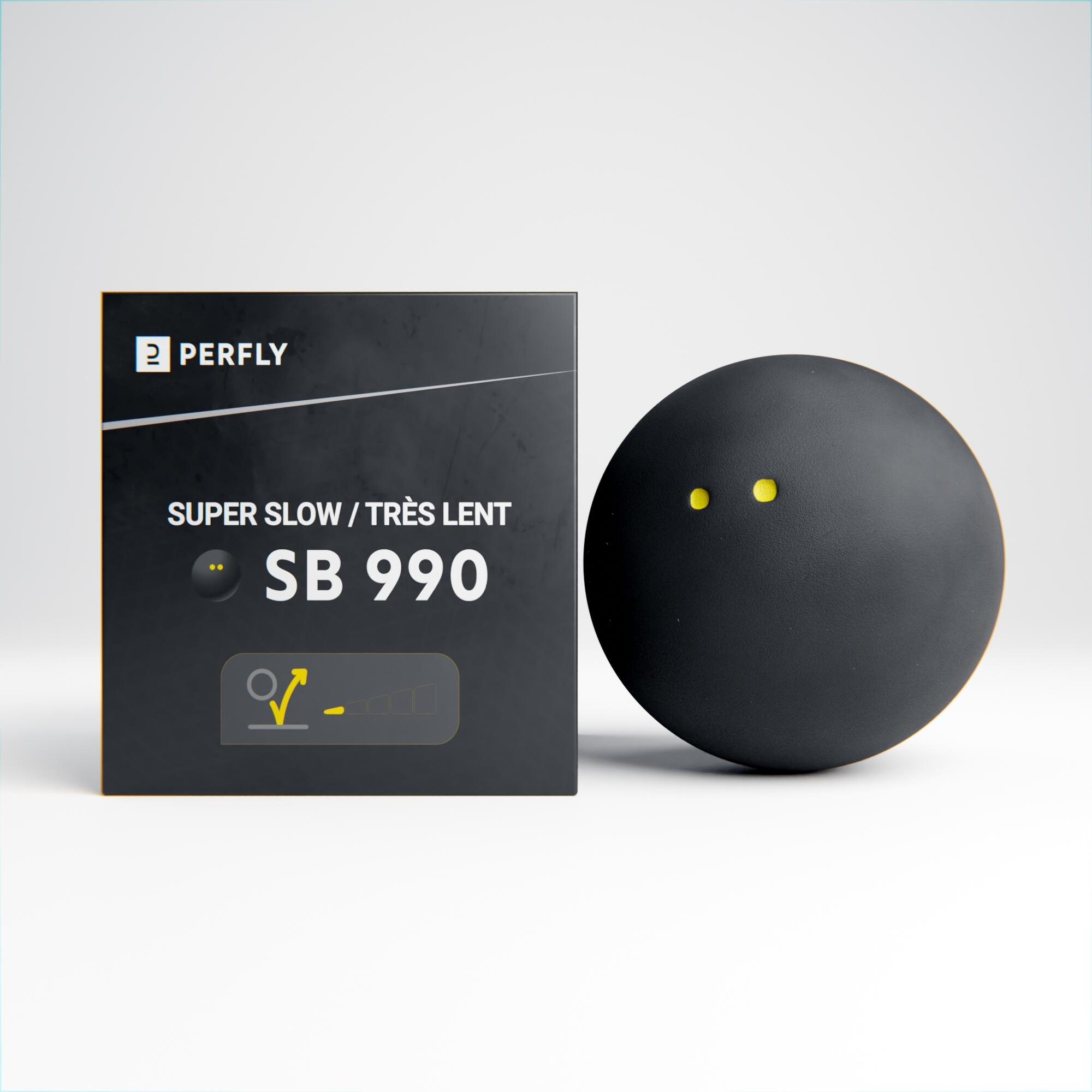 Double Yellow Dot Squash Ball SB 990 - Decathlon