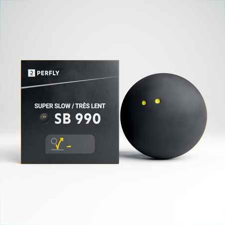 Double Yellow Dot Squash Ball SB 990 - Decathlon