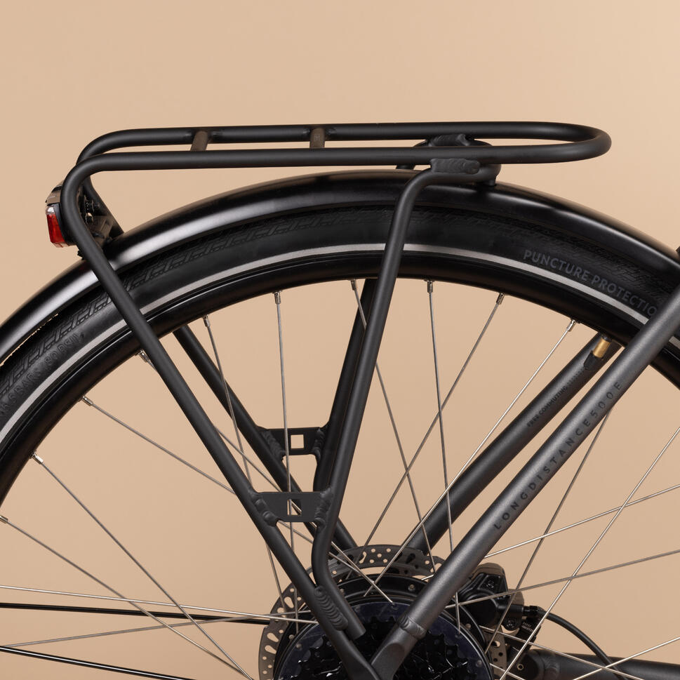 ELEKTRISCHE STADSFIETS VOOR LANGE AFSTANDEN LD 500E HOOG FRAME | Decathlon