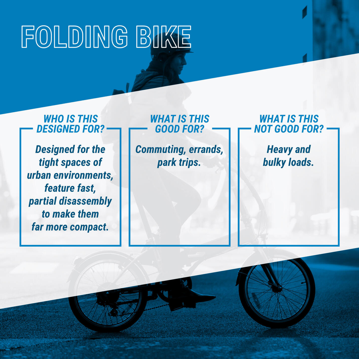 Tilt 100 20in Folding Bike - Black