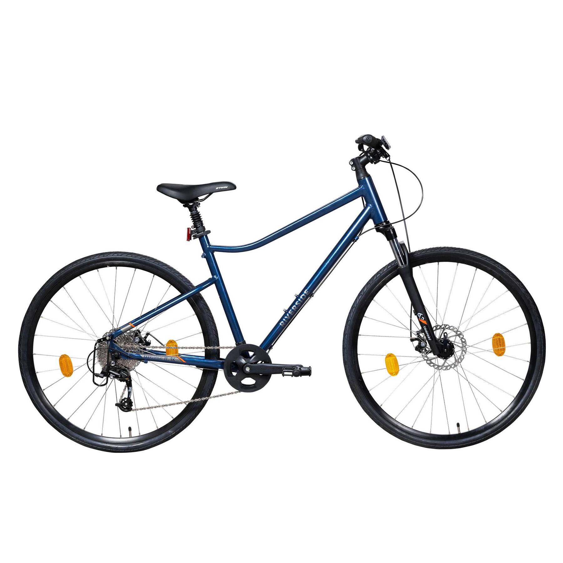 Buy Adult Hybrid Cycle Riverside 500 - Blue Online | Decathlon