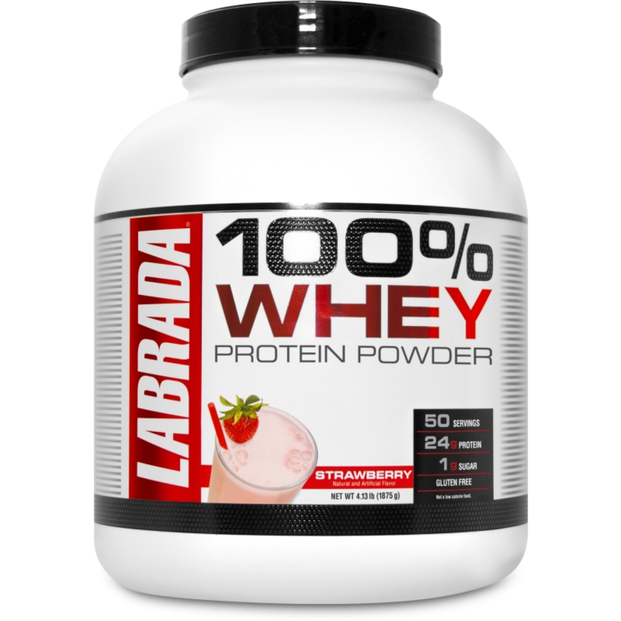 100% Premium Whey Strawberry Powder 4.13Lb