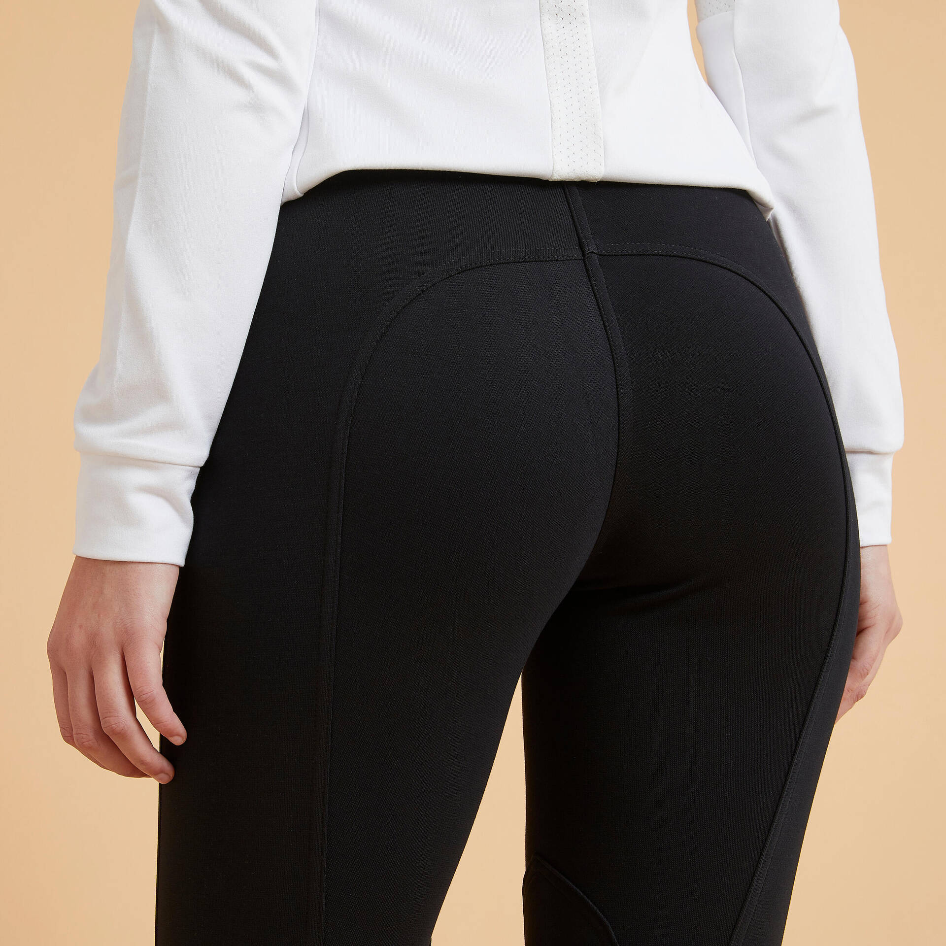Women's Horse Riding Jodhpurs 100 - Black