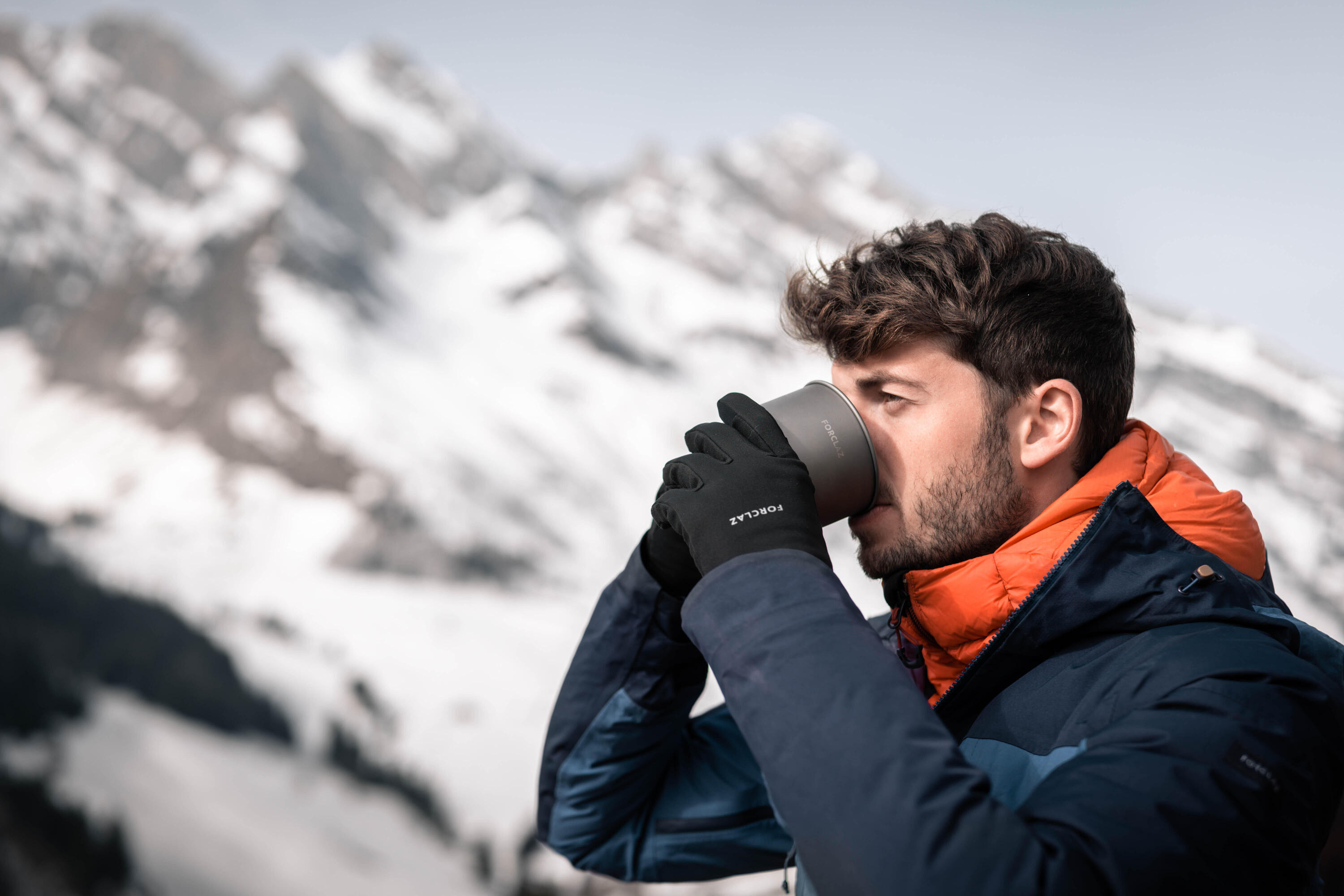 Mountain trekking tactile stretch gloves - MT500 - black SIMOND | Decathlon