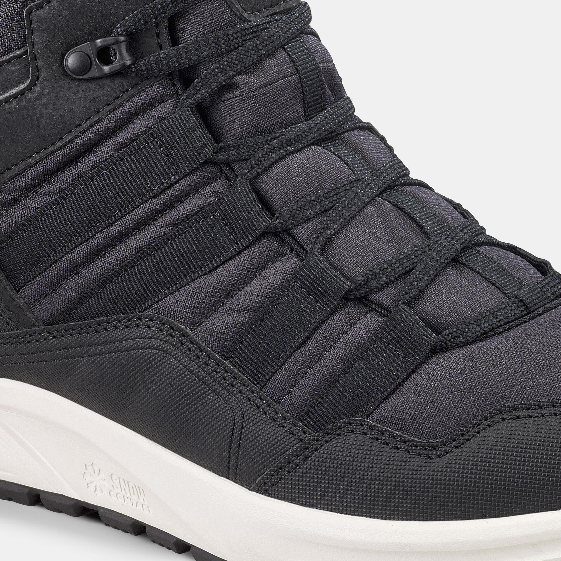 Sepatu Hiking Pria SH500 MID Hangat & Waterproof - Hitam