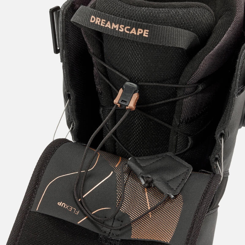 DREAMSCAPE - Boots snowboard freestyle & all mountain SNB 500 negru Damă | Decathlon