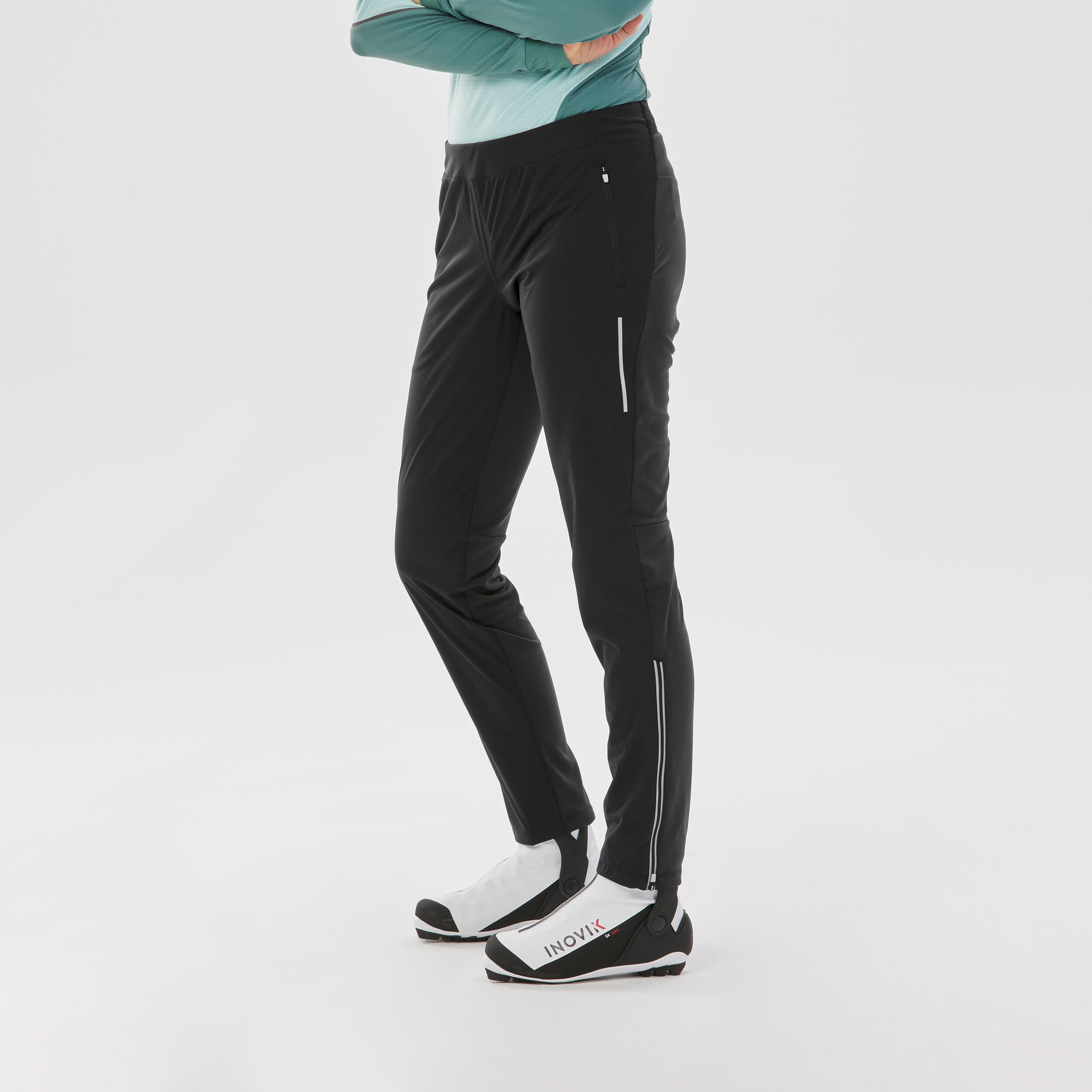 Women's Cross-Country Ski Pants – XC S 500 - smoked black - Inovik ...