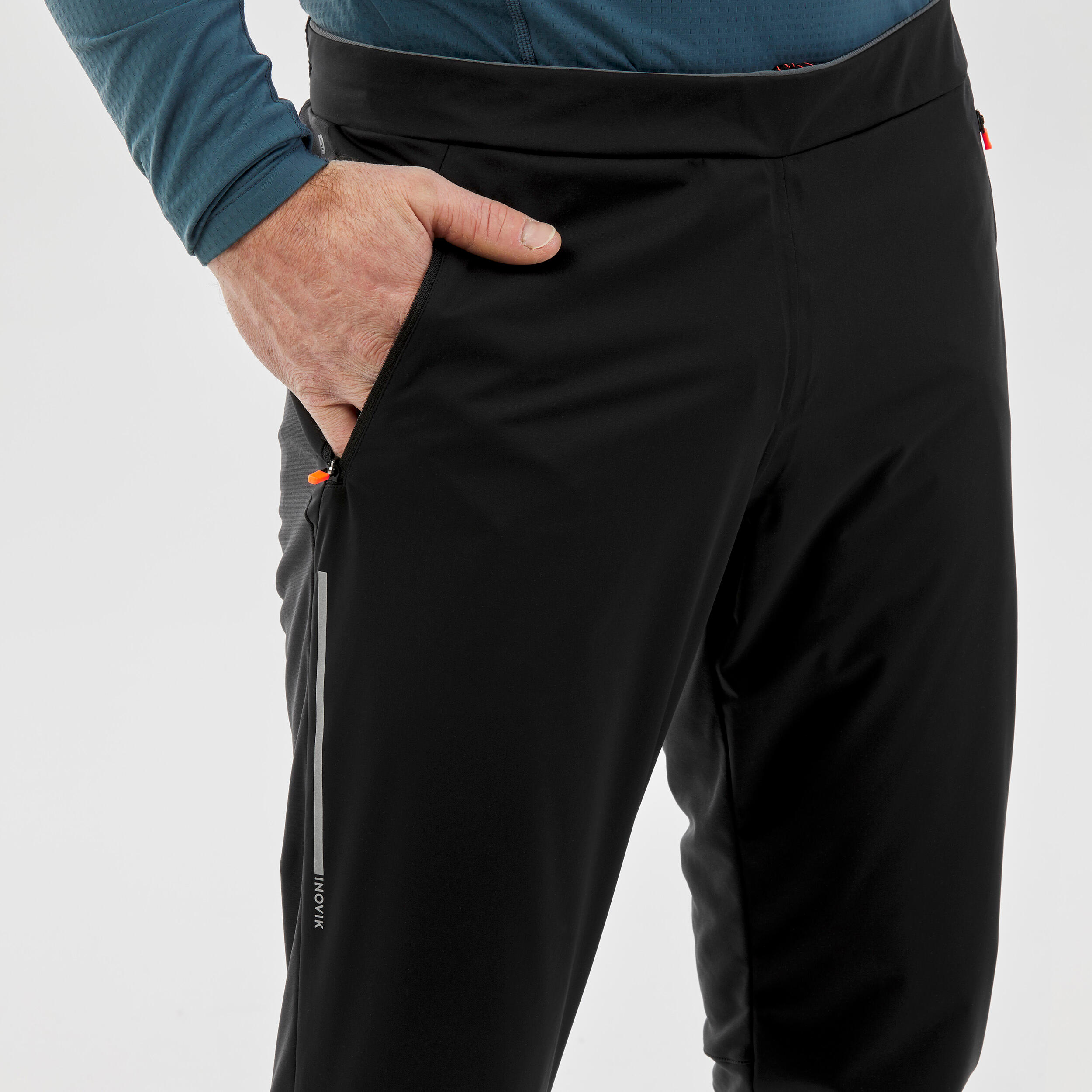 Men’s Cross-Country Ski Pants – XC S 500 - smoked black - Inovik ...