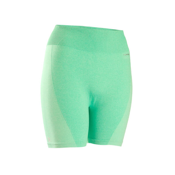 Women's High-Waisted Seamless Cycling Shorts - Flash Green