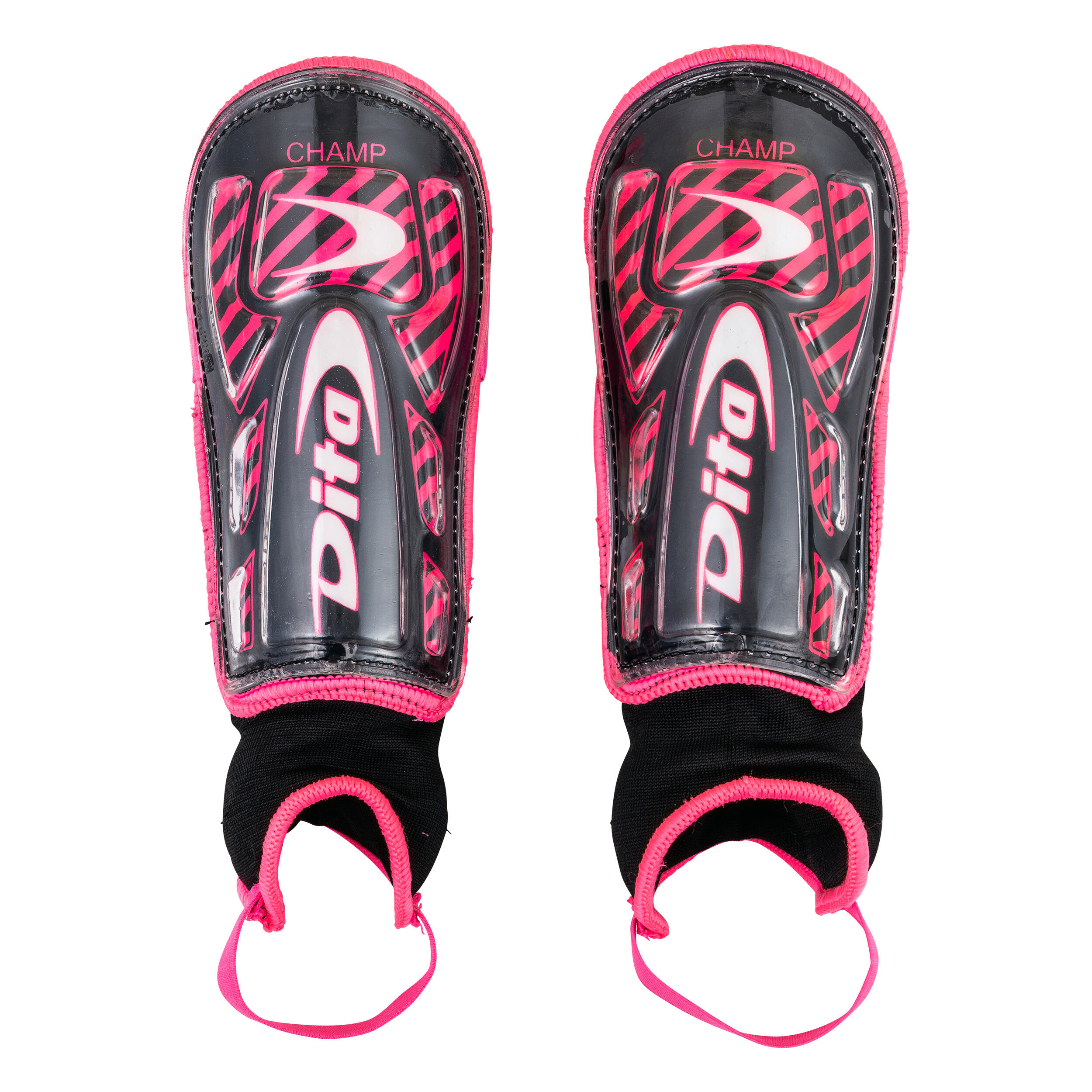 Kids' Low Intensity Field Hockey Shin Guards Champ - Pink/Black - Decathlon