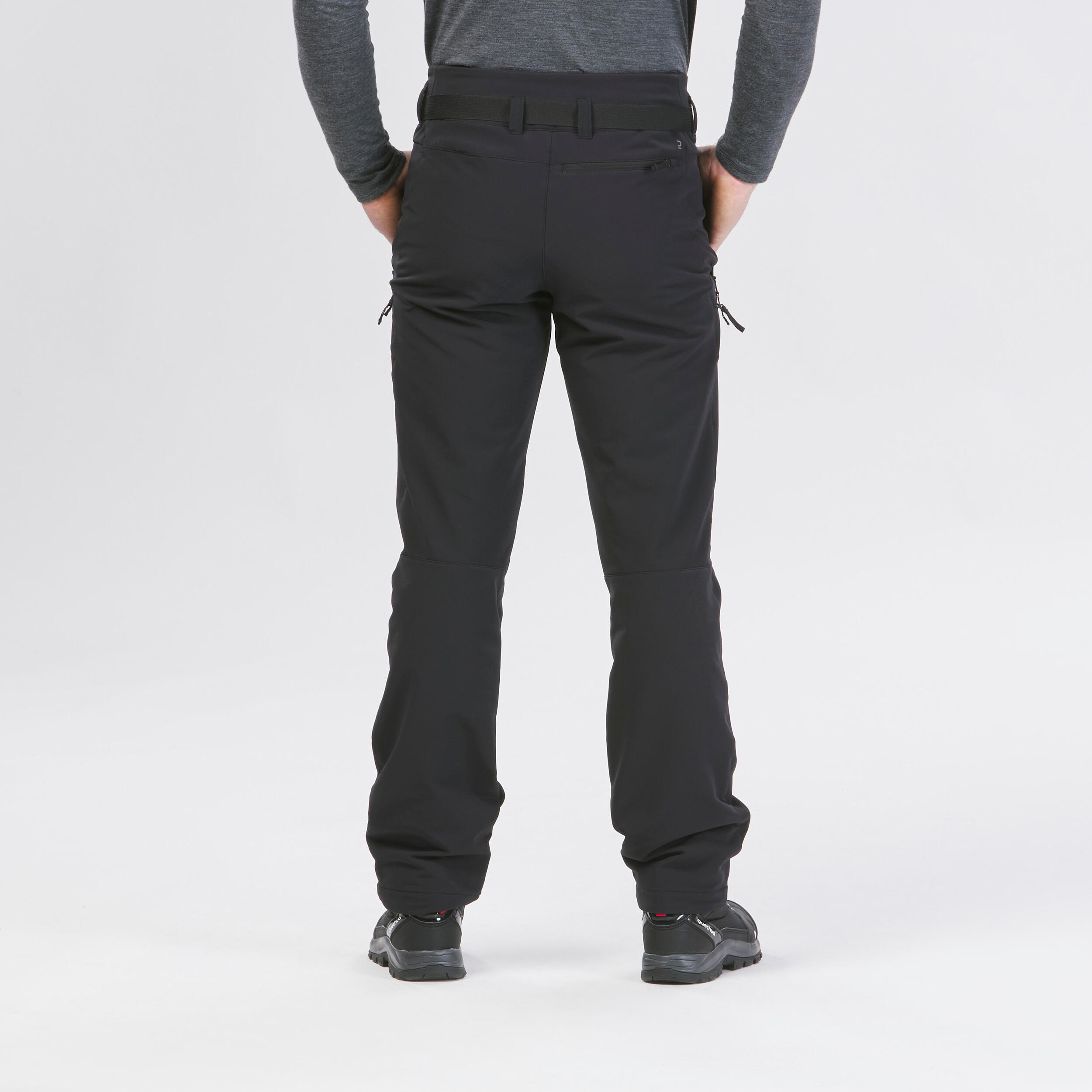 Men's Hiking Water-repellent Winter Pants SH500 -11°C - Black Men's Hiking Water-repellent Winter Pants SH500 -11°C - Black