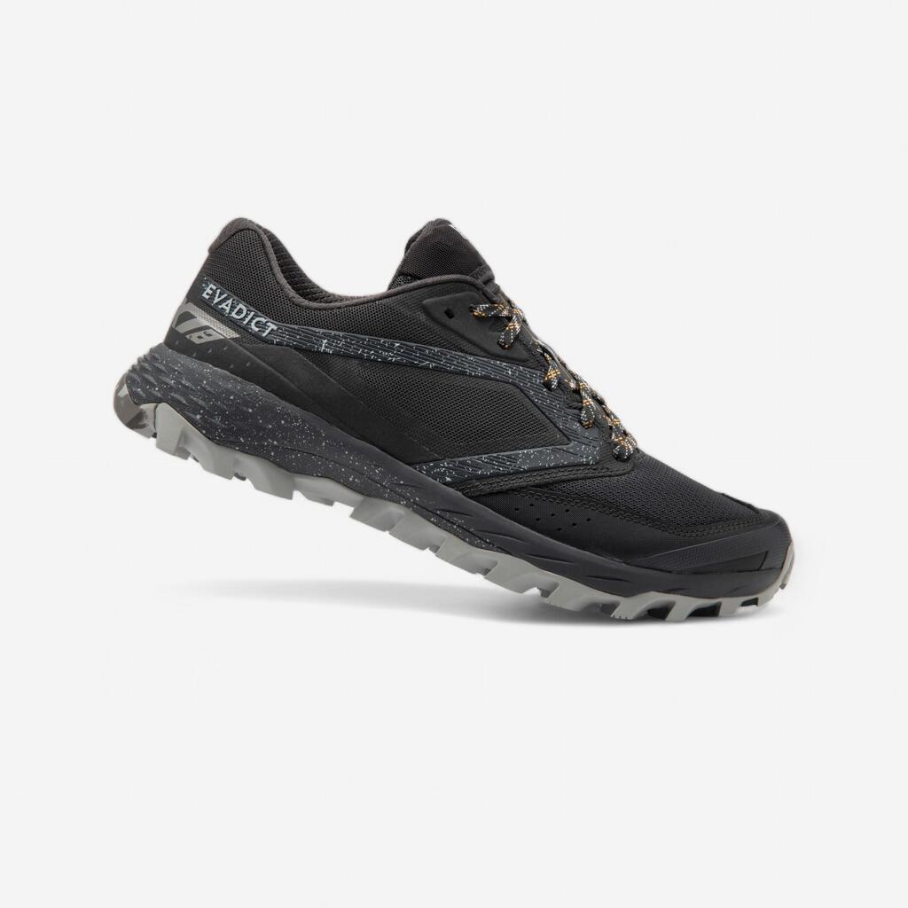 Evadict XT8 Men's Trail Running Shoes - Black Grey
