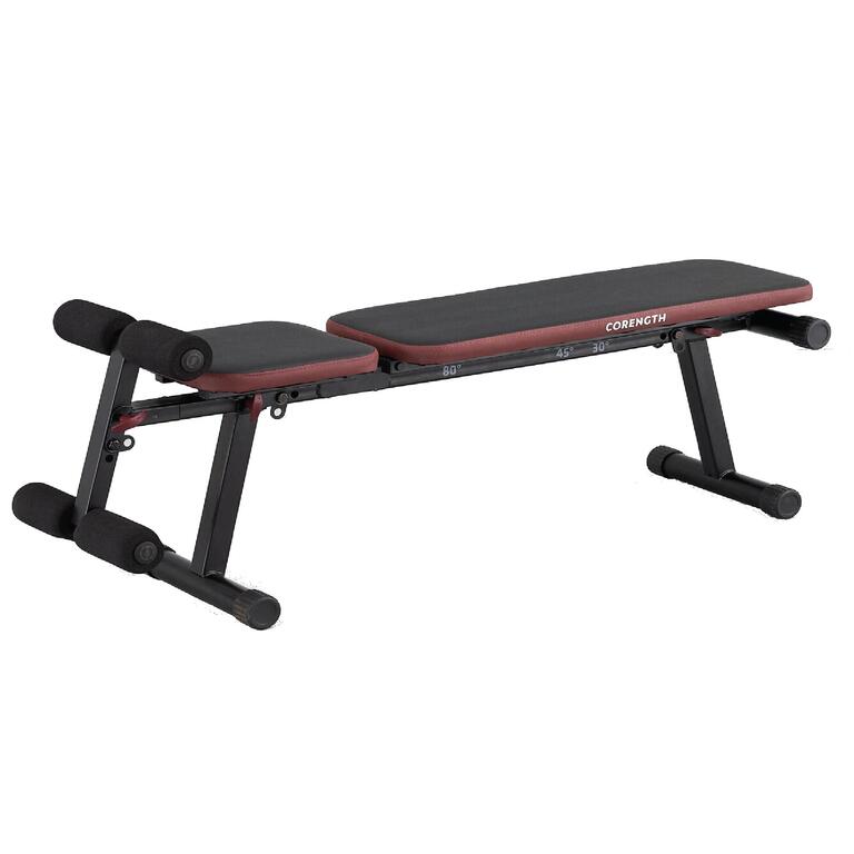 Gym Weight Bench, Foldable, 4 Incline levels, Supports upto 220kg, 500 ...