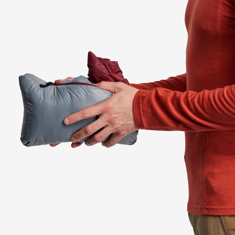 FORCLAZ - Geacă cu umplutur din puf Trekking la munte MT100 -5°C Bordo ...