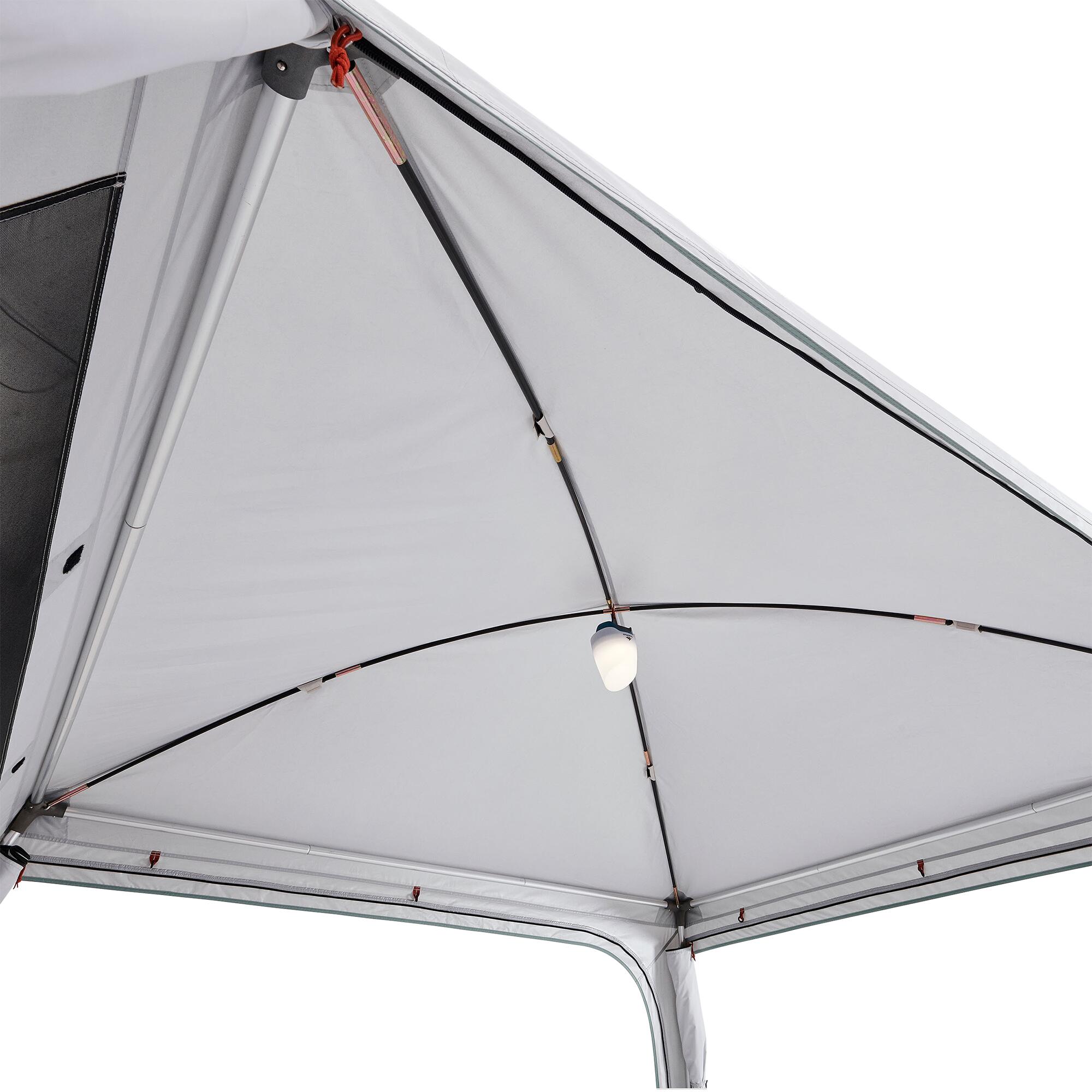 Camping Shelter with Poles 10-Person, Arpenaz Base Fresh - Quechua ...