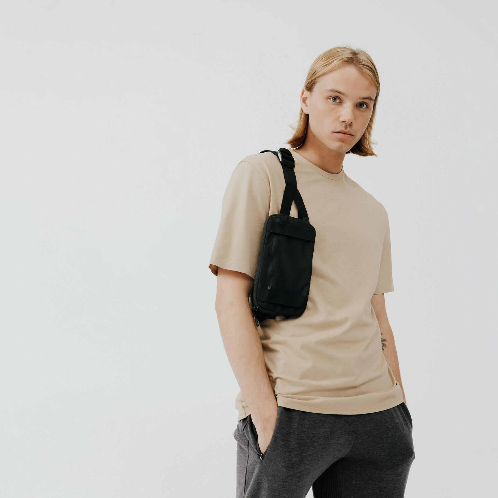 Crossbody Running Bag - Black