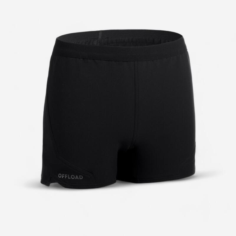 Customer Reviews: Kids' Rugby Shorts R500 - Black Decathlon