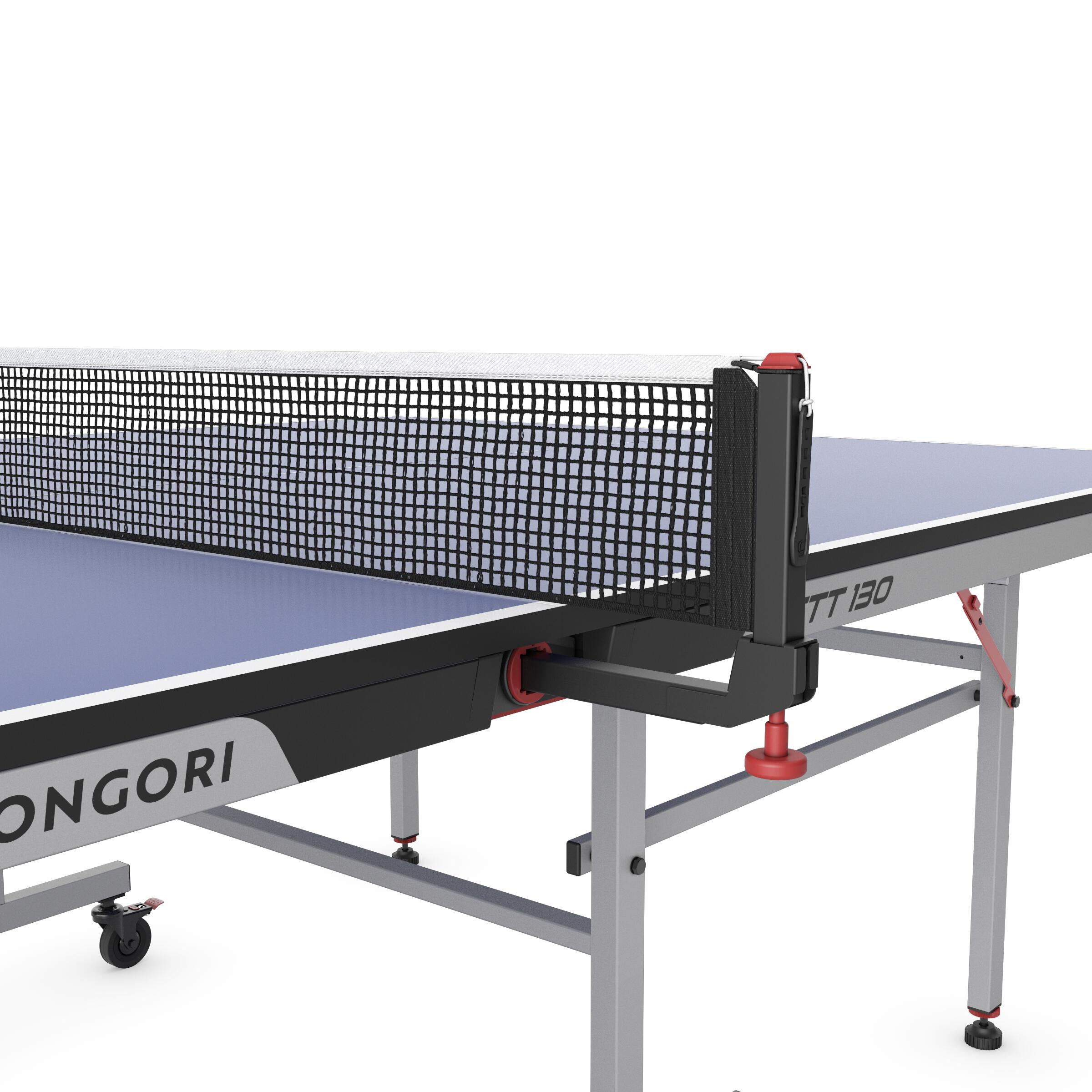 Compact Indoor Table Tennis Table with Innovative Net TTT 130.2 - Blue ...