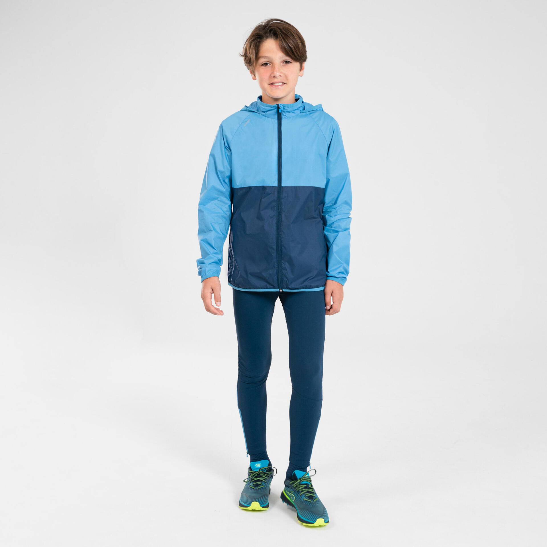 Kids' Windproof Running Jacket - Blue
