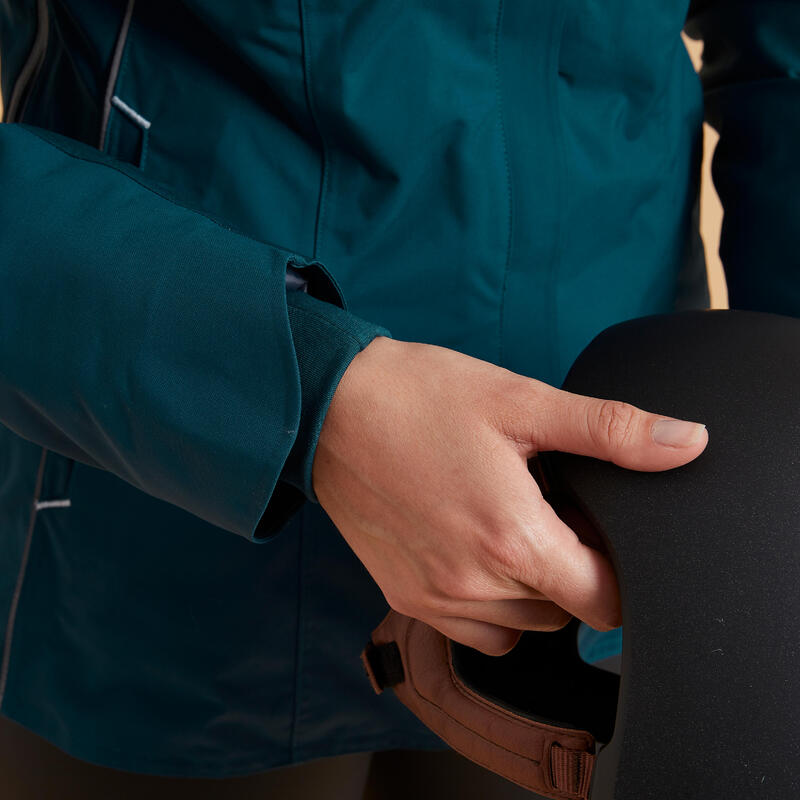 Women's Warm and Waterproof Horse Riding Jacket 580 - Navy Blue ...