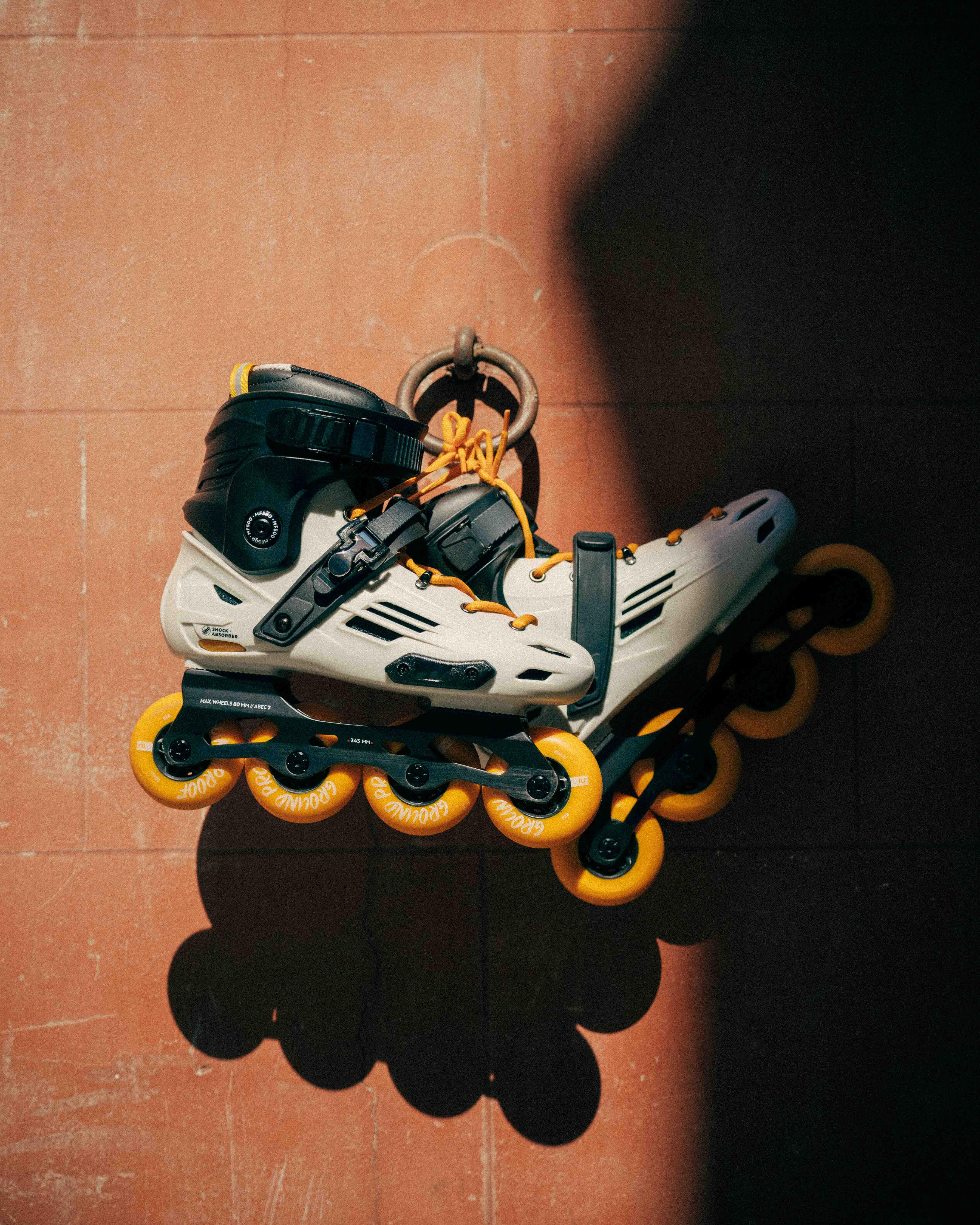 Freeride Inline Skates - MF 500 - Light grey - Oxelo - Decathlon