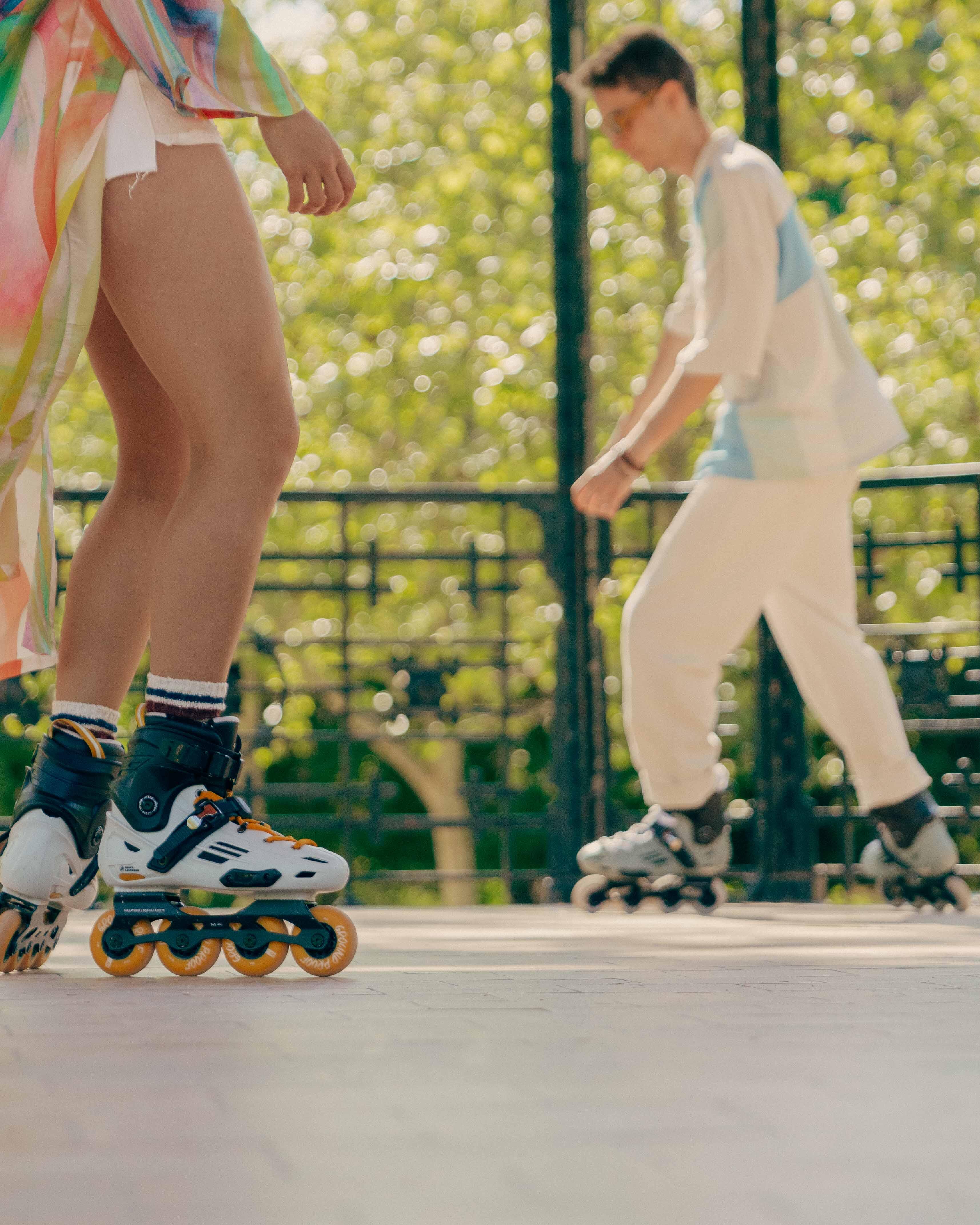 Freeride Inline Skates - MF 500 - Light grey - Oxelo - Decathlon