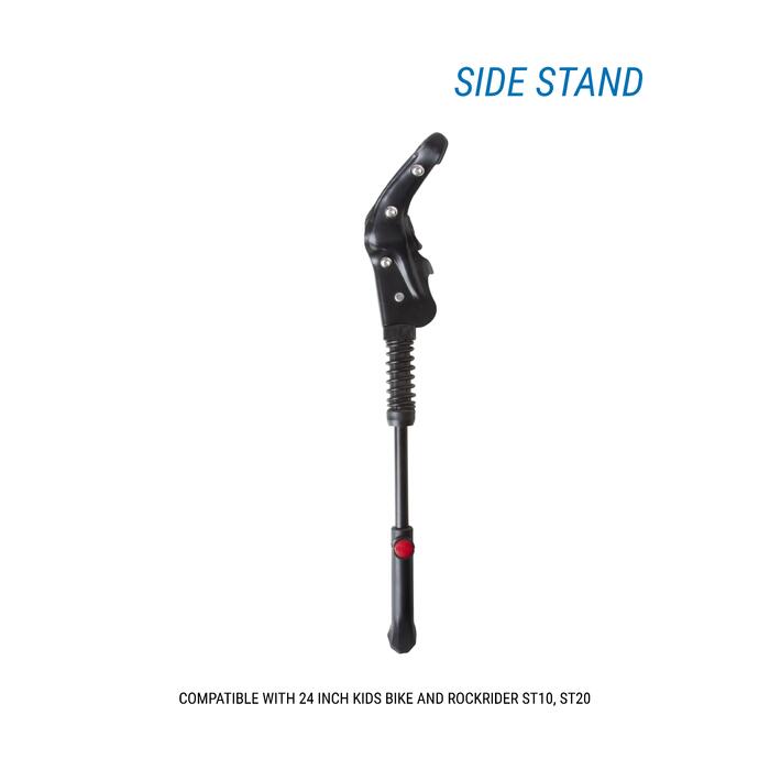 Bicycle Kick Stand Btwin 500 Chainstay-Mounted Adjustable - Black