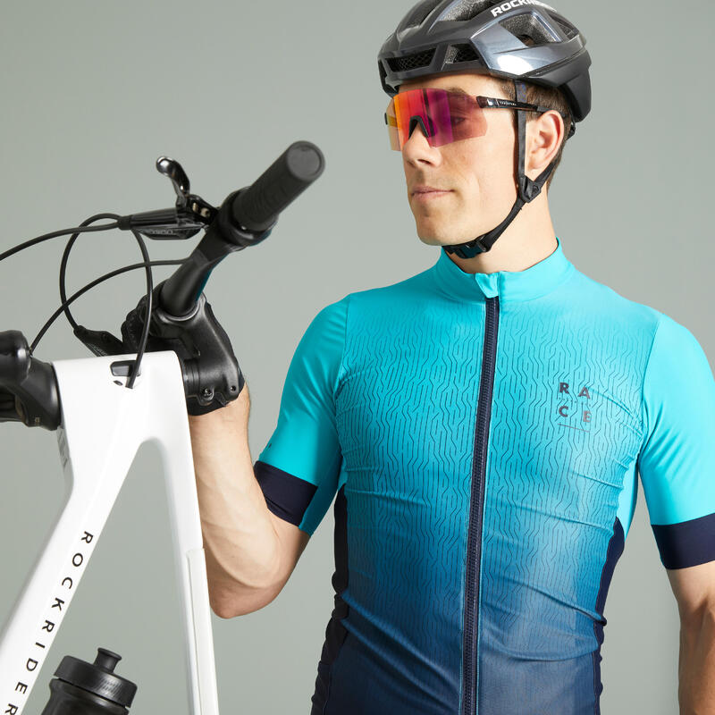 Men's Short-Sleeved Mountain Biking Jersey Race 720 - Burgundy ...