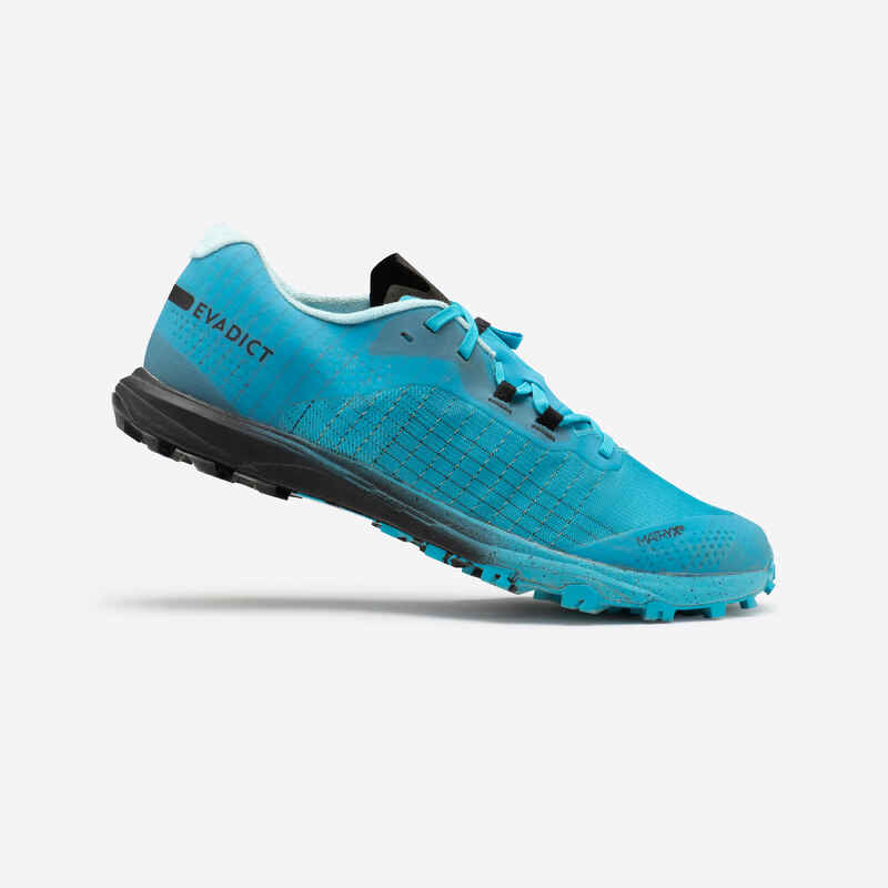 Race Light Men's Trail Running Shoes - sky blue and black - Decathlon