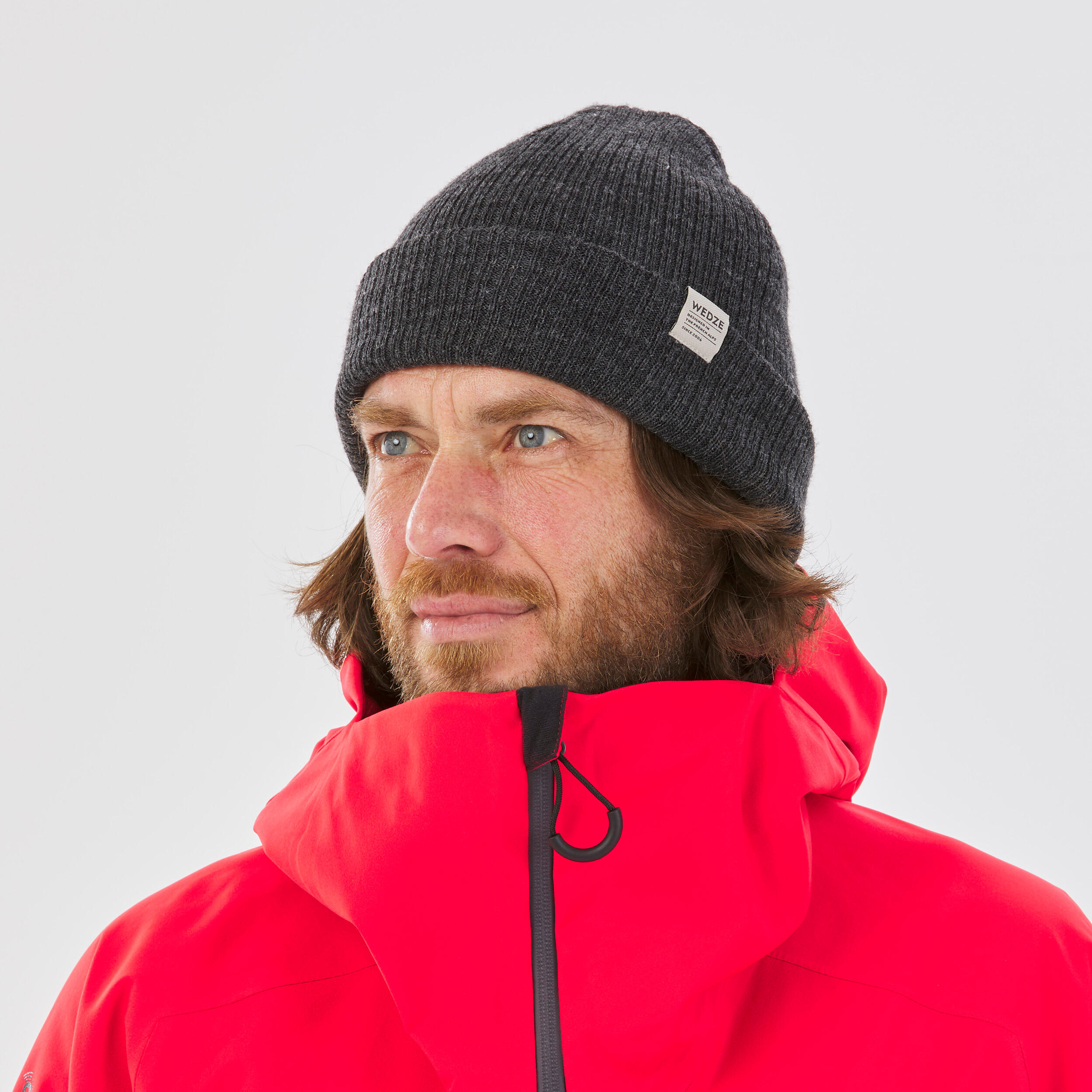 ADULT SKI HAT - FISHERMAN - GREY - Decathlon