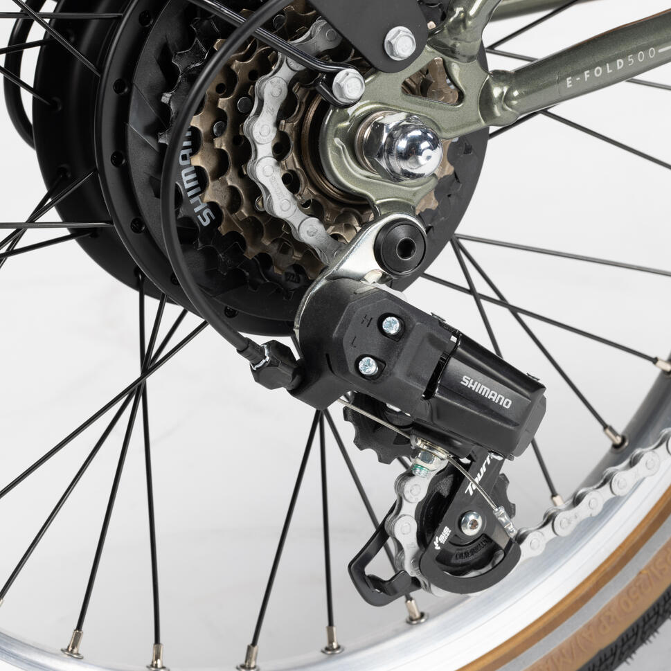 Vélo pliant électrique e fold 500 bleu BTWIN | Decathlon