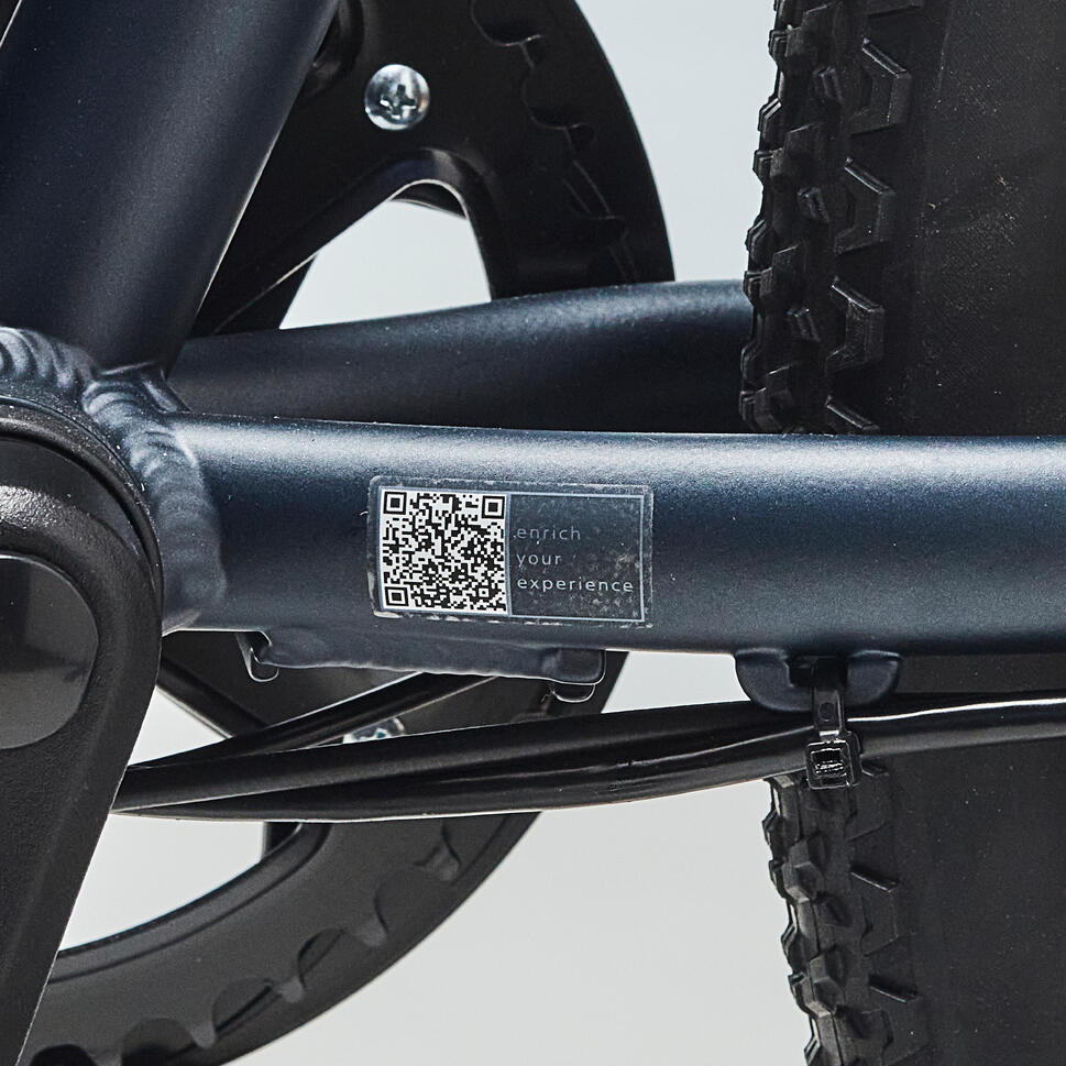 Low Frame Electric Hybrid Bike Riverside 100 E - Blue RIVERSIDE | Decathlon