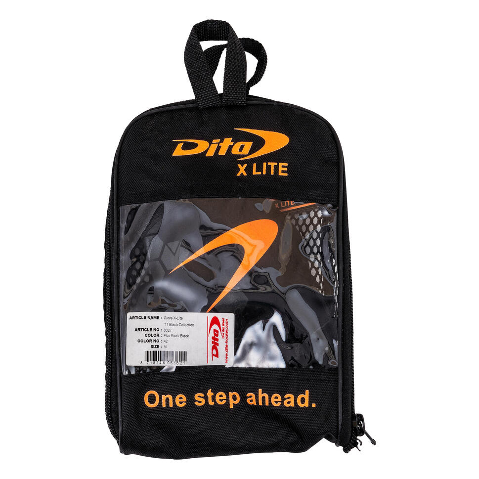 Handschuh Hockey Xlite 3/4-Finger schwarz/orange DITA | Decathlon