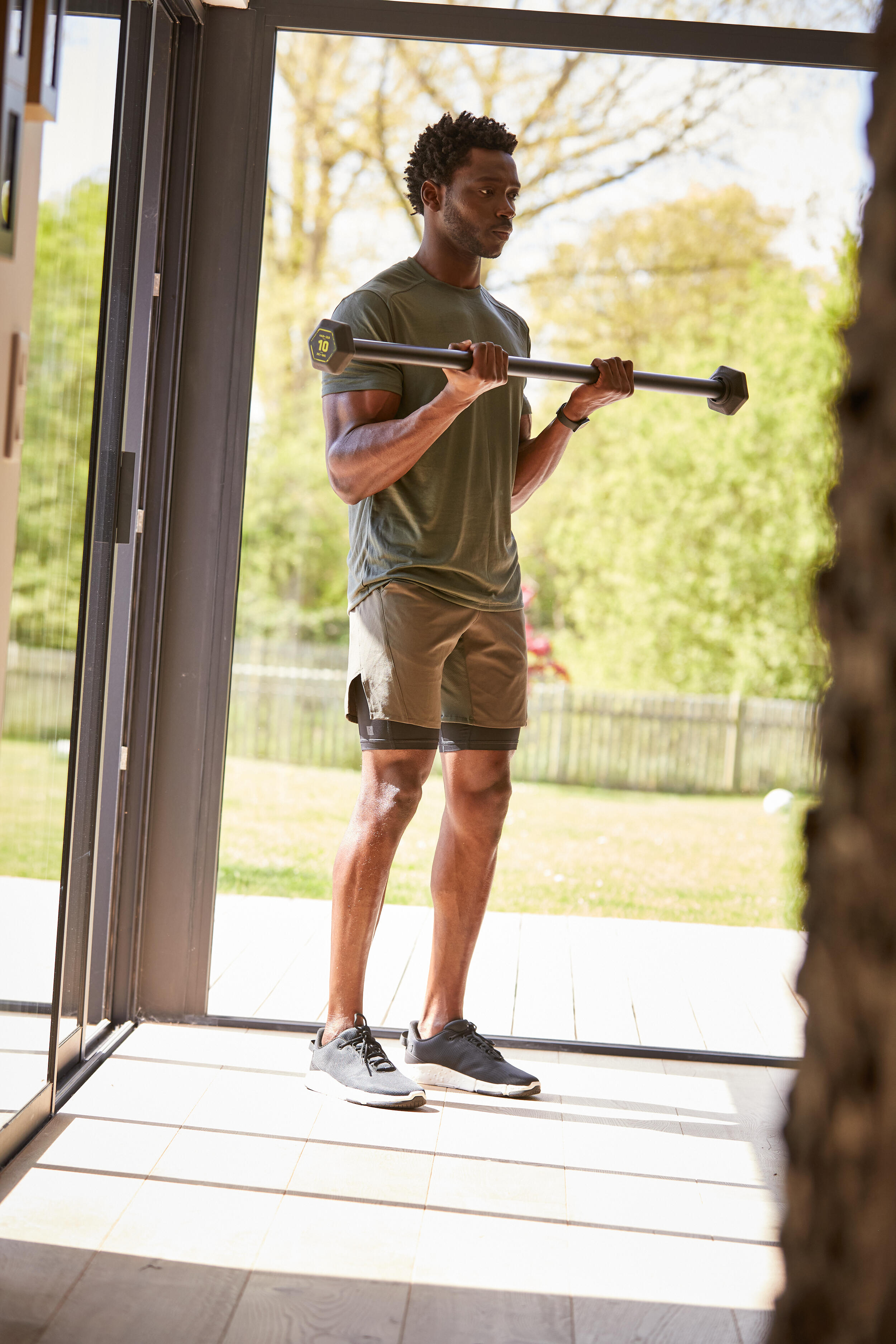 Adjustable Weighted Bar - 4 to 10 kg