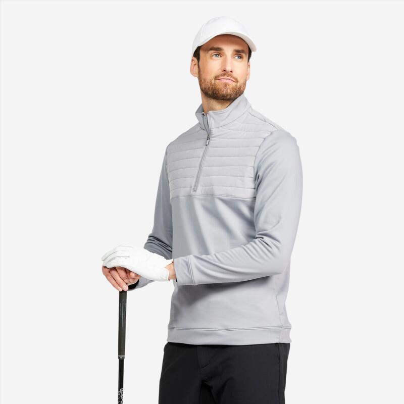 Men's golf sweatshirt - CW500 black INESIS - Decathlon