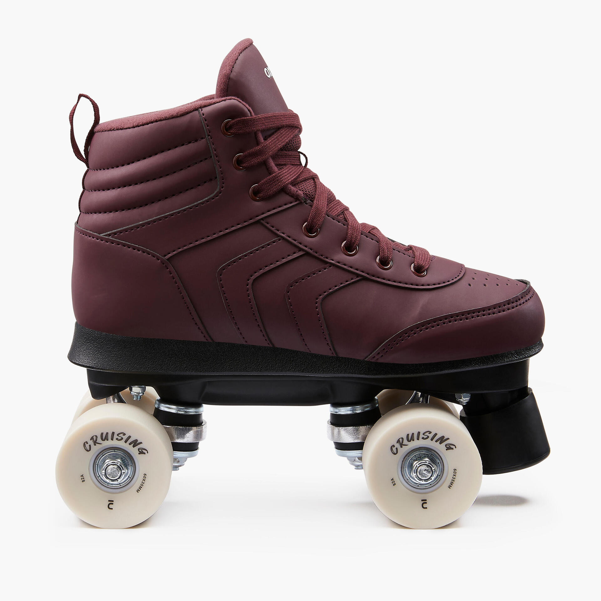 Adult Roller Skates Quad 100 - Burgundy