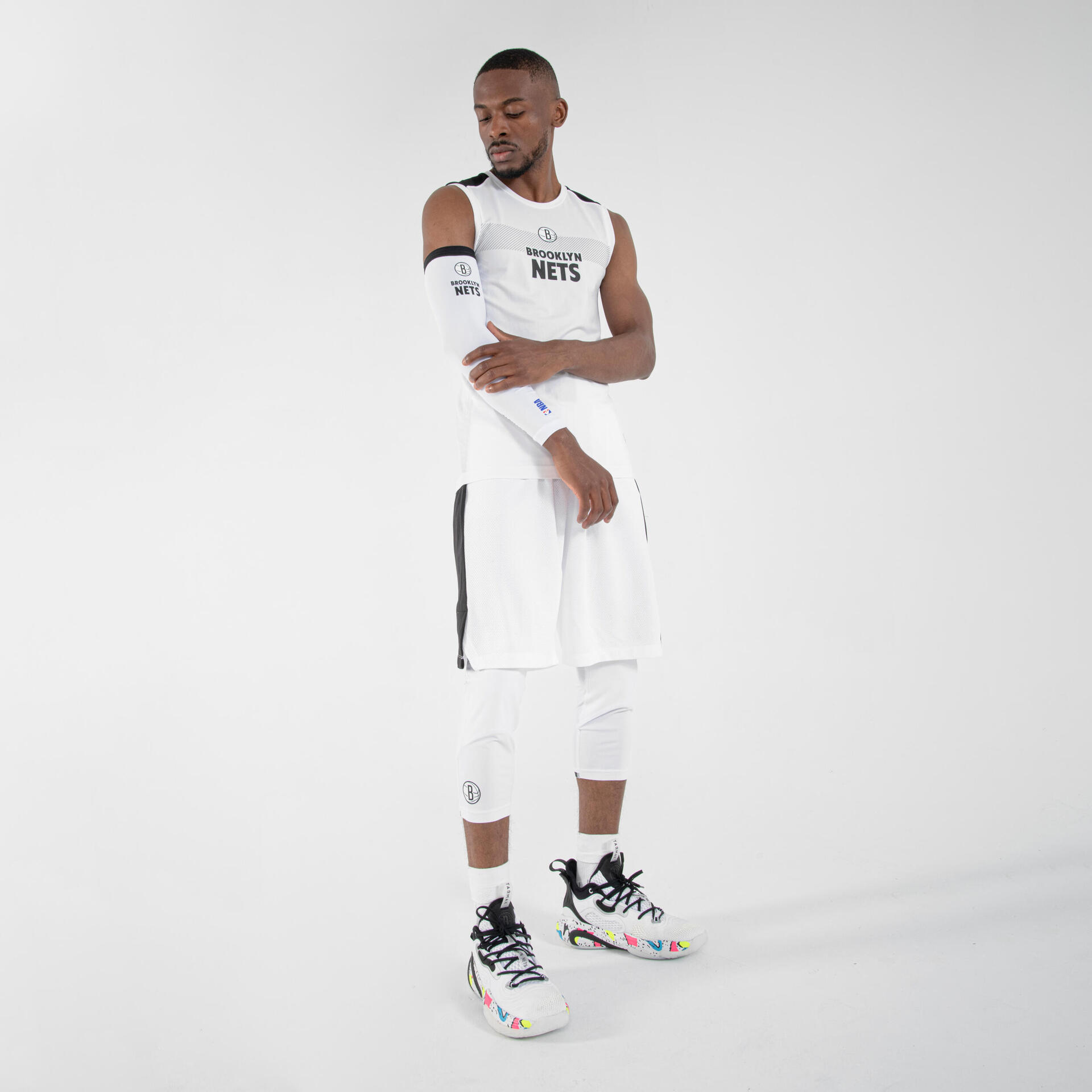 Adult Sleeveless Basketball Base Layer Jersey UT500 - NBA Brooklyn Nets ...